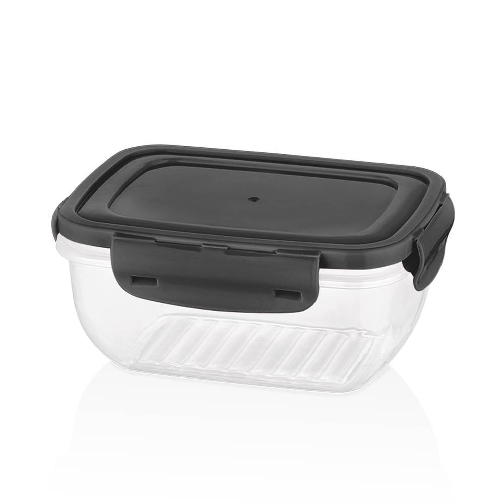 Cook&Lock Colored Cover Rectangular Storage Container 2300 Ml (Std) - Bager