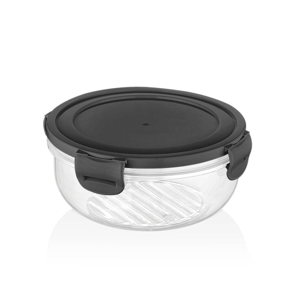 Cook&Lock Colored Cover Round Storage Container 2300 Ml (Std) - Bager