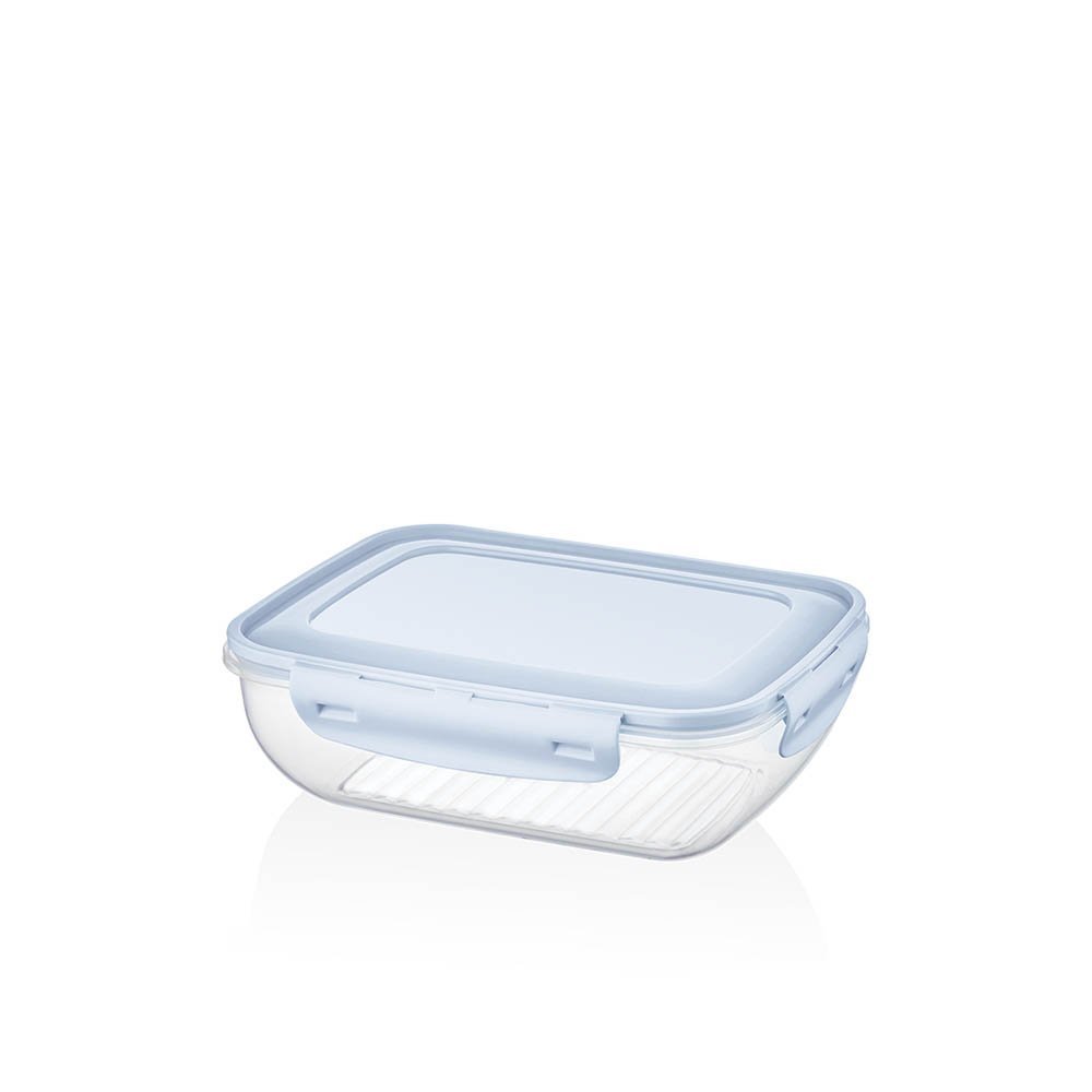 Cook&Lock Colored Cover Rectangular Storage Container 350 Ml (Shallow ...